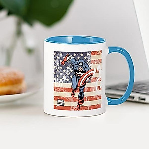 CafePress Patriotic Captain America Mug Ceramic Coffee Mug, Tea Cup 11 oz