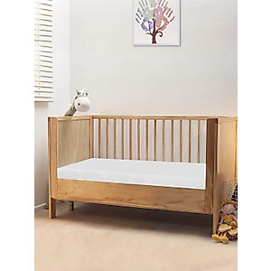 Magic Drapes Pack of 1 Egyptian Cotton Fitted Crib Sheet Baby Bedding with 5 inches Deep Elastic Snug Fit Bottom for Baby Girl & Baby Boy (52Lx28W, White)