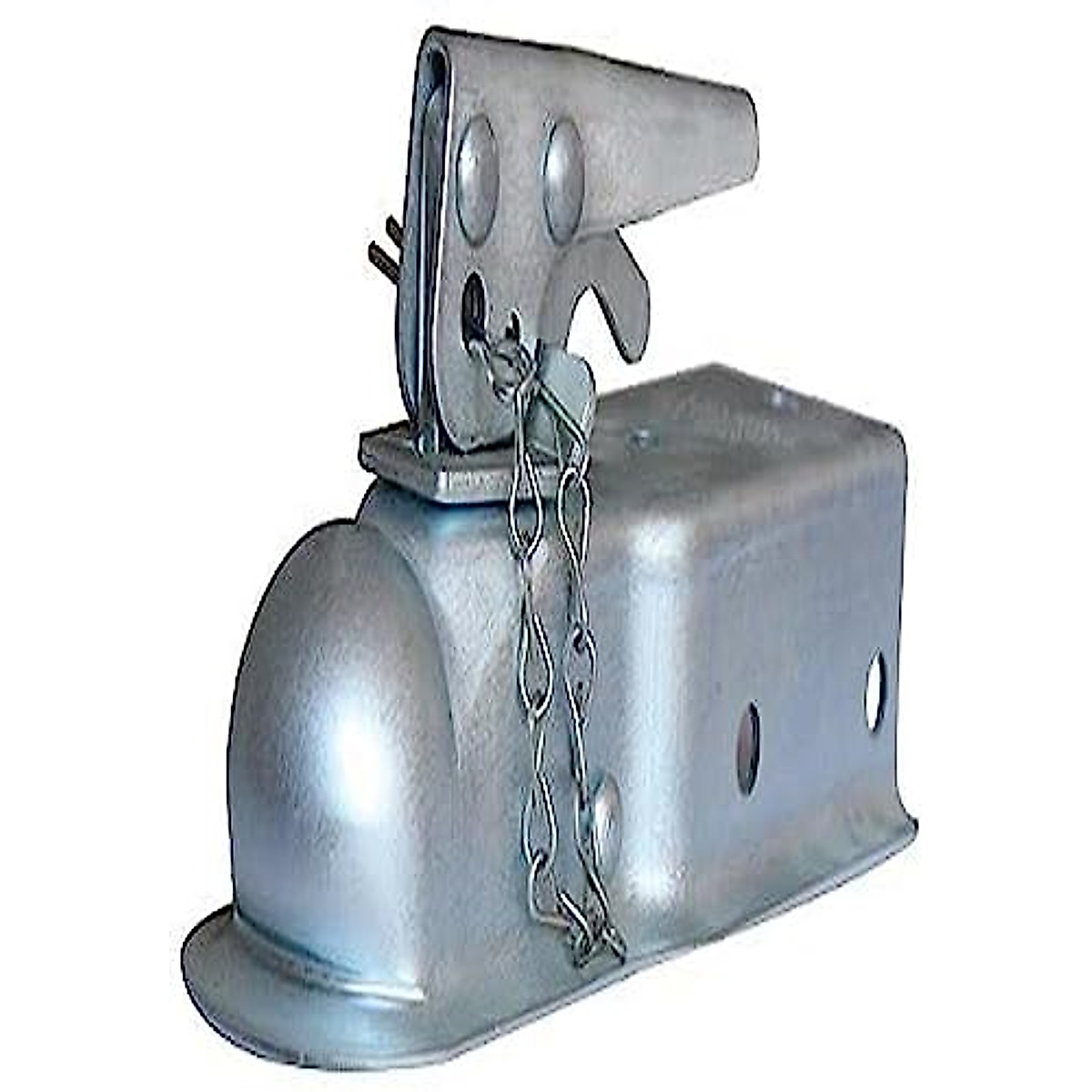 Husky 87071 1-7/8" Ball 2.5" Width Straight Coupler with Chain , Grey