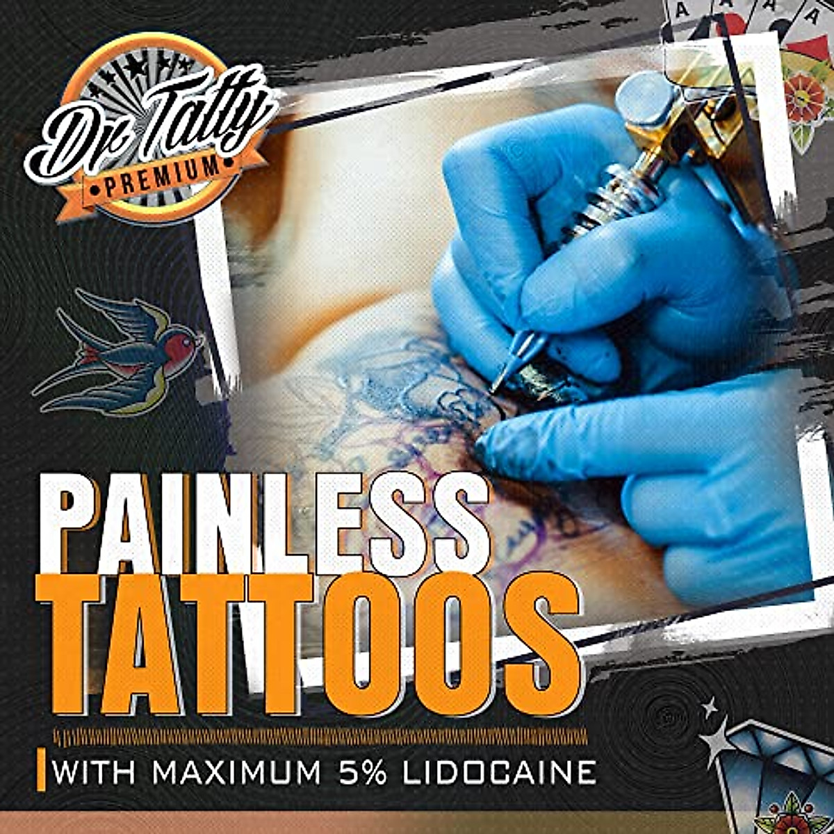 Dr Tatty - Premium Numbing Spray for Painless Tattoos - Topical Anesthetic Lidocaine Spray - Long-Lasting Tattoo Numbing Spray for Waxing, Microblading, and Microneedling - Pain Relief Spray - 30 ml