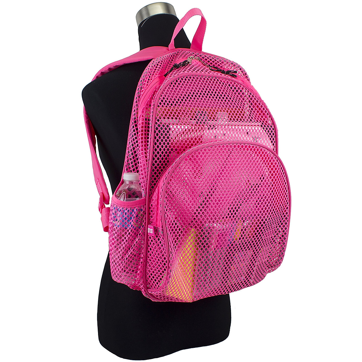 Eastsport Mesh Backpack With Adjustable Padded Shoulder Straps (Pink)