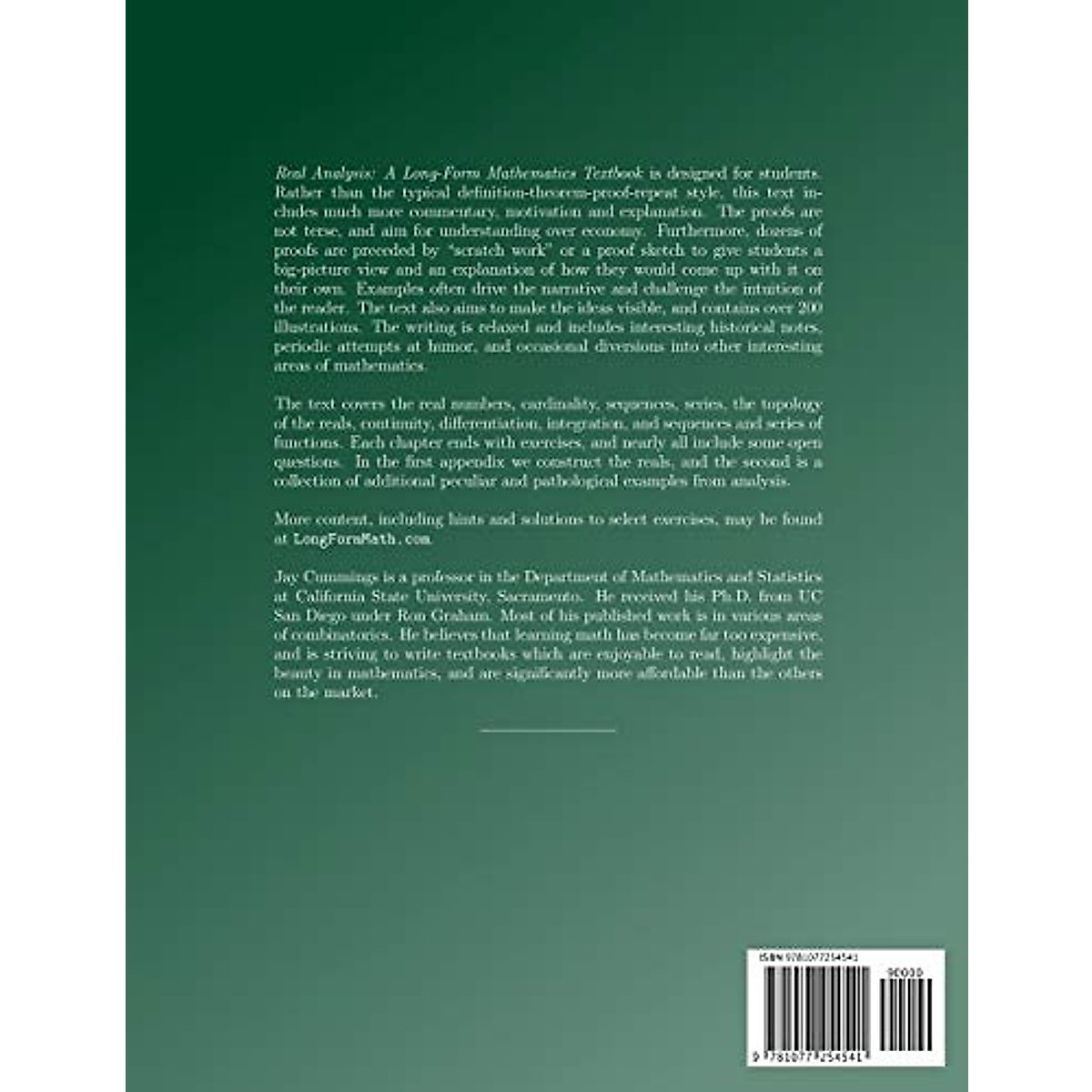 Real Analysis: A Long-Form Mathematics Textbook (The Long-Form Math Textbook Series)