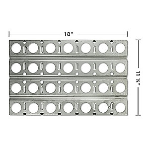 Music City Metals 92551 Stainless Steel Heat Plate Replacement for Gas Grill Model Dynasty DBQ30F