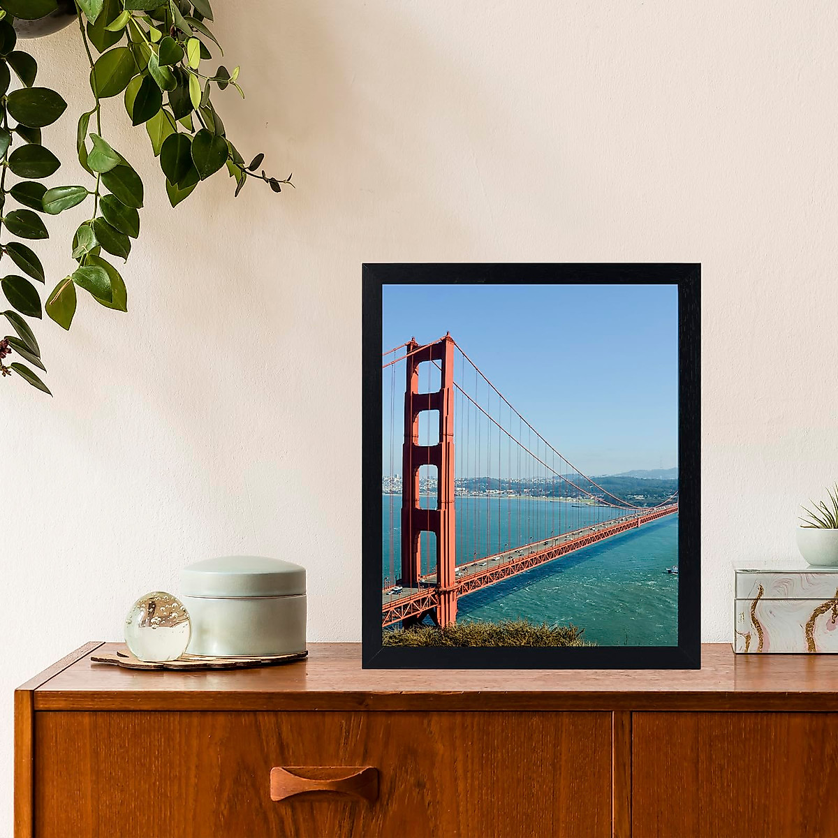 HEYTUYA 9x11 inch Picture Frame Black for Wall Hanging or Tabletop 4 Pack, 9 x 11 Frame Wall Gallery Photo Frame with Shatter Resistant Plexiglas, Set of 4, Black