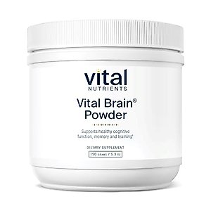 Vital Nutrients - Vital Brain Powder - Support for Brain Health and Cognitive Function - Vegetarian - Unflavored - 150 Grams