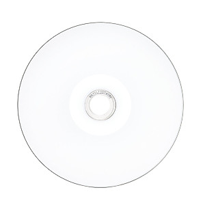 Verbatim DVD-R 4.7GB 16X DataLifePlus White Inkjet Printable Surface, Hub Printable - 100pk Tape Wrap & CD-R 700MB 52X White Inkjet Hub Printable Recordable Media Disc - 100pk Spindle