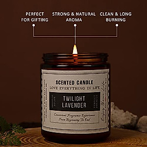 Sage Candles for Cleansing House, 14.4 oz Candles for Home Scented, Odor Eliminating Candle, Sage Candles for Cleansing House Negative Energy, Lavender Candles Gifts for Women, Mother's Day