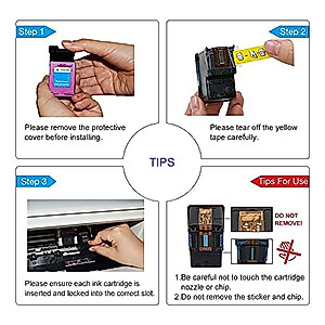 Tyjtyrjty 5 PK Compatible Ink Cartridges for Brother LC203 LC-203 for Multifunction Printers MFC-J4320DW, MFC-J4420DW, MFC-J4620DW, MFC-J5620DW, MFC-J5720DW(2 Black, 1 Yellow, 1 Magenta, 1 Cyan,5PK)