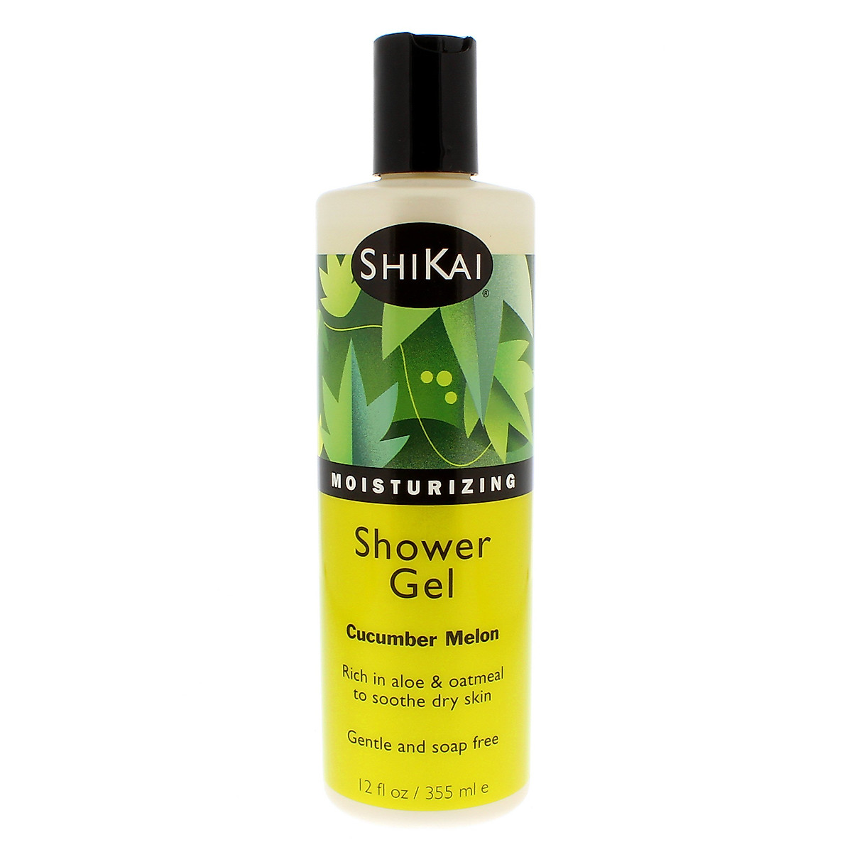 ShiKai Daily Moisturizing Shower Gel (Cucumber Melon, 12oz, Pack of 3) | Gentle Formula | Aloe Vera & Oatmeal for Soft, Healthy Skin | Dry Skin Relief