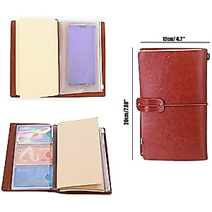Grandma to Granddaughter Leather Journal - Laugh - Love - Live 7.88"x4.7"Writing Notebook - Embossed Vintage Refillable Writing Journal for Christmas,Birthdays