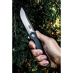 Firebird GANZO FH11 Top Pocket Folding Knife D2 Steel Blade Anti-slip G10 Handle with Clip Hunting Gear Fishing Camping Outdoor Folder EDC Pocket Knife (Green)