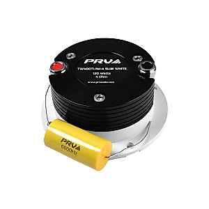 PRV Audio Bullet Super Tweeters Neodymium, 3 Inch Tweeter White TW400Ti-Nd-4 Slim 120 Watts Max Power 4 Ohm, Easy to Mount PRV Tweeters Pair, 3 Inch Speaker Replacement (2 Tweeters)