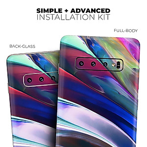 DesignSkinz Blurred Abstract Flow V42 Protective Vinyl Decal Wrap Skin Cover Compatible with The Samsung Galaxy S20 (Screen Trim & Back Glass Skin)