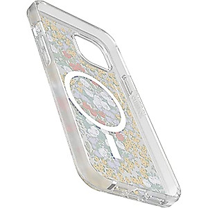 OtterBox Symmetry Series+ Clear Antimicrobial Case with Magsafe for iPhone 14 Plus (Only) - Non-Retail Packaging - Flower Fields (Graphic)