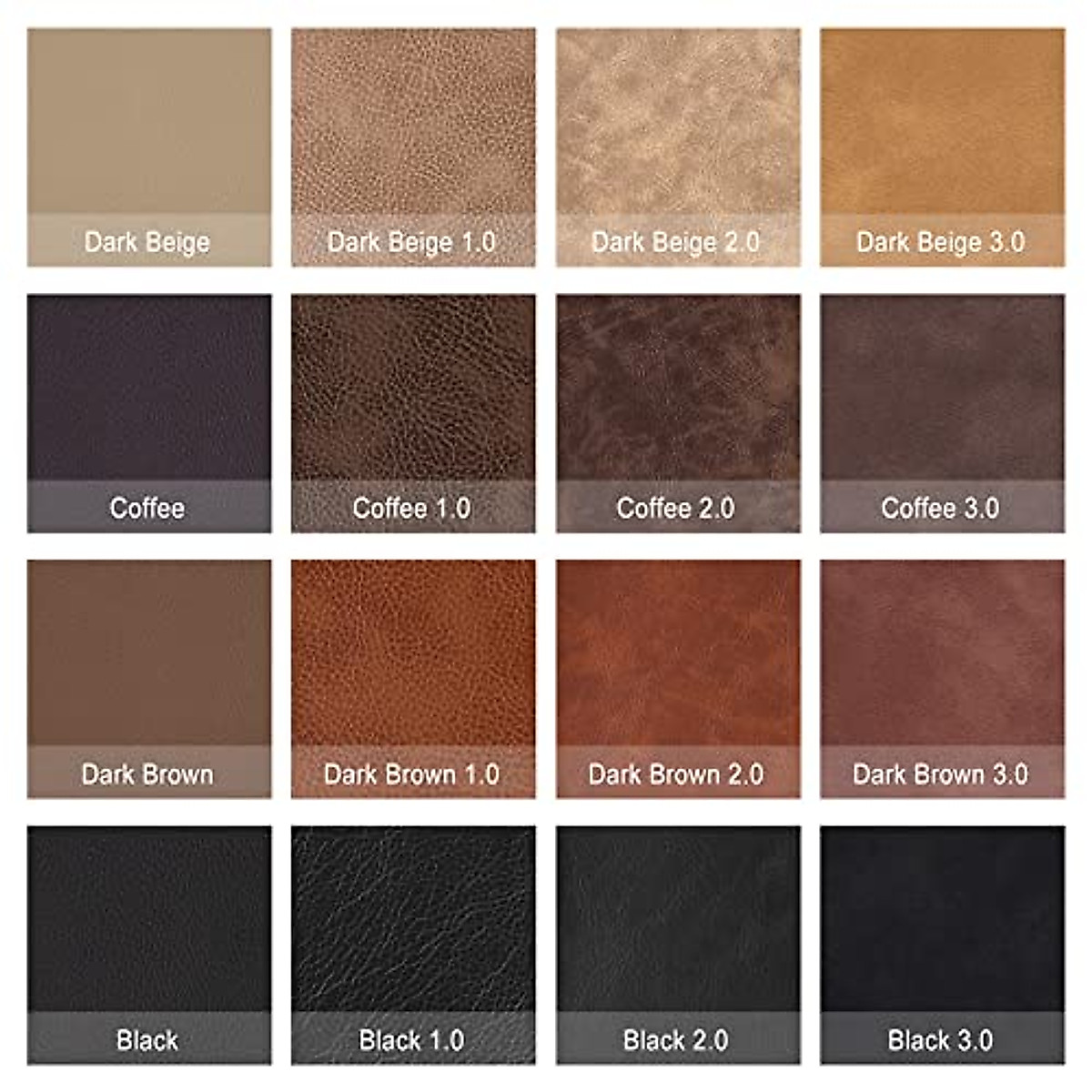 Leather Repair Tape Patches - 4 x 63 inch Self-Adhesive Leather Repair Patch for Couch - Vinyl Leather Repair Tape Kit for Furniture,Car Seat,Sofas,Chairs,Handbags,Jackets, Dark Beige