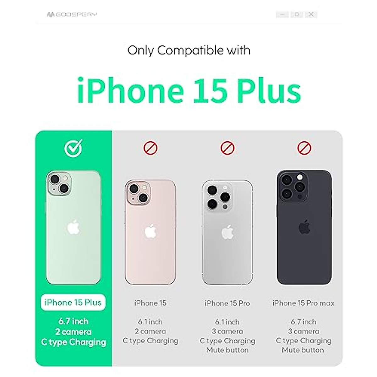 GOOSPERY Rich Wallet Compatible with iPhone 15 Plus, Extra Card Slot Flap Functional & Fashionable Stylish PU Leather Flip Card Holder Phone Cover - Hot Pink