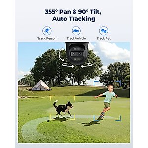 REOLINK 4K Dual-Lens Security Camera System, 2X Duo 2 PoE with 180° Ultra-Wide Angle, Bundle with 2X Trackmix PoE with 6X Hybrid Zoom & Auto Tracking and 1x RLN8-410 NVR (2TB HDD)