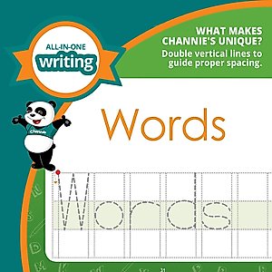 Channie’s Visual Dry Erase Flashcards for Pre-K Through First Grade Students’ to Learn to Trace, Practice &Write Their First 100 Sight Words, Ages 3+, 5.5” x 4.25
