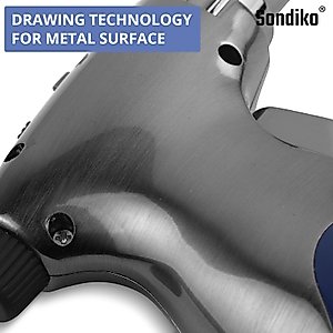 Sondiko Butane Torch, Dual Adjustable Flame Size Butane Torch Lighter, Mini Blow Torch, Refillable Blow Torch with Continuous Flame Lock for Creme Brulee, Cooking (Butane Gas Is Not Included)