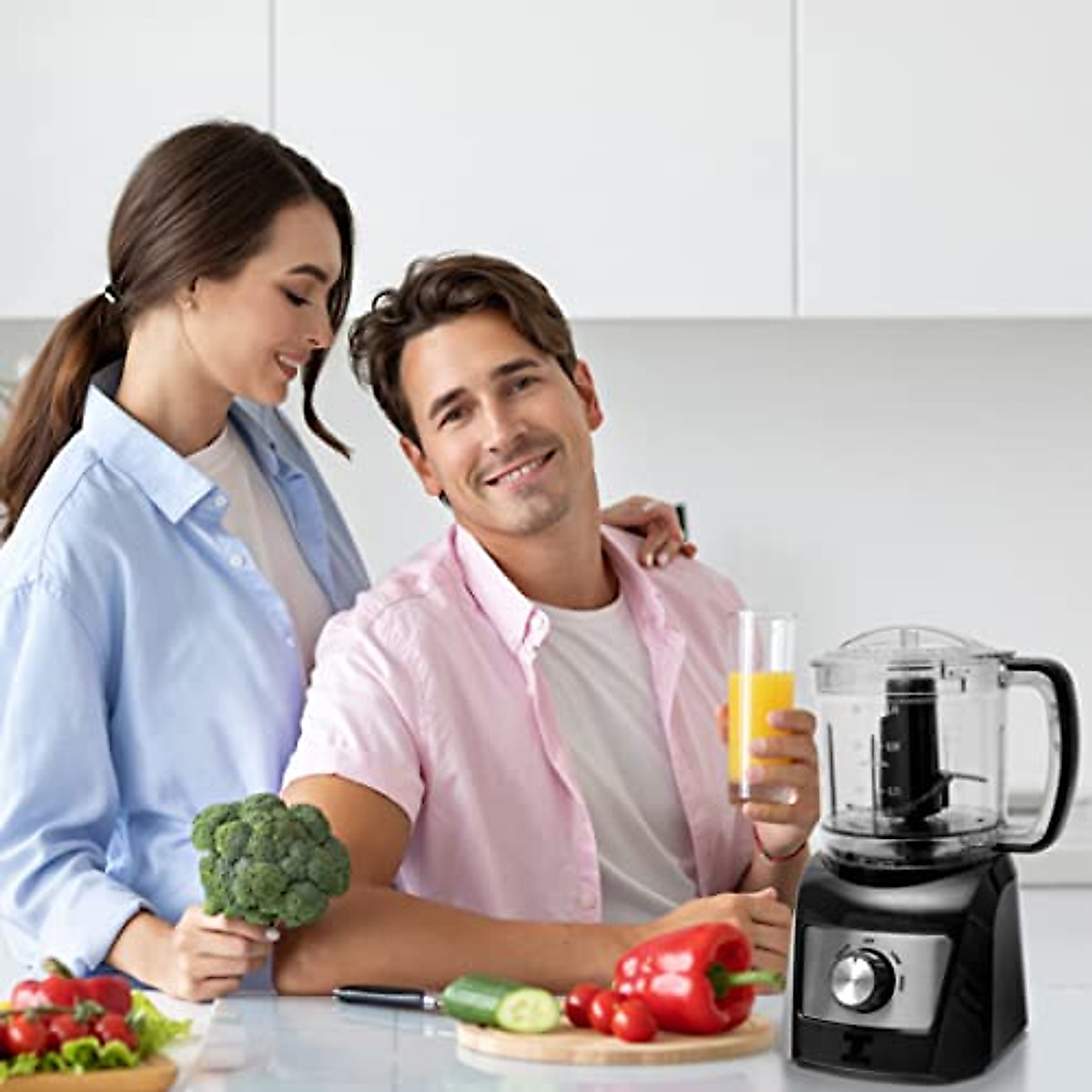 Moss & Stone 3 Cup Mini Food Processor, Strong Vegetable Chopper for Dicing, Chopping, Mincing, & Puree 350 Watts Mini Chopper With 2 Speeds, Perfect Baby Food Processor (Black)