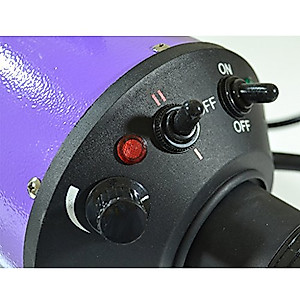 Flying Pig High Velocity Dog Pet Grooming Dryer w/Heater (Model: Flying One, Purple)