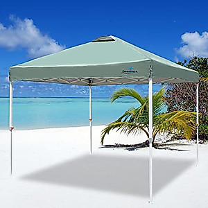 SUNNIMAX Canopy Tent, Outdoor 10x10 Pop-up Canopy,Patio Tents for Parties,Quick EZ Setup Canopies with Waterproof Roof, Roller Bag, 4 sandbags