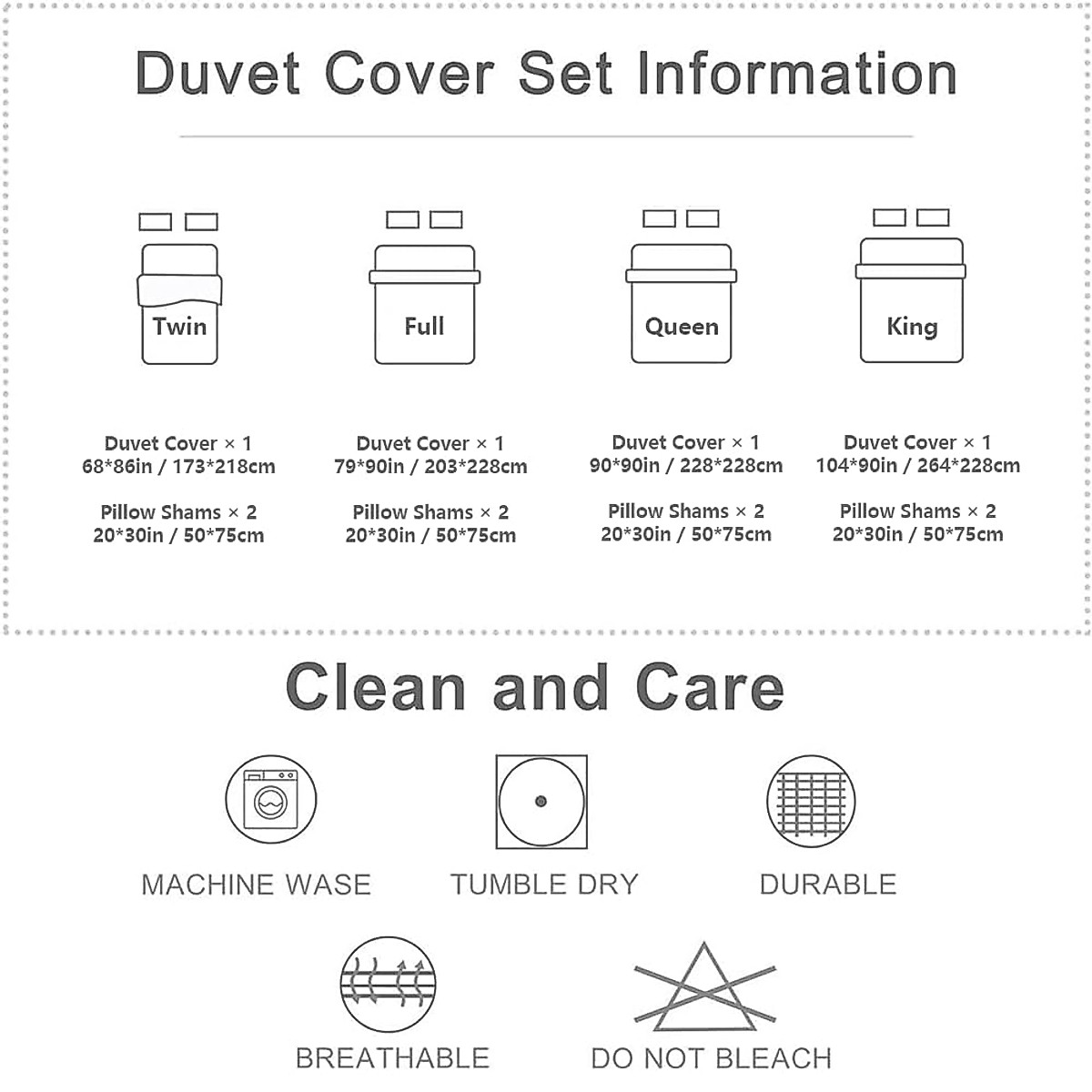 enttgo Monster No.8 Duvet Cover Set 3 PCs Microfiber Bedding Set Zipper Closure Comforter Not Included (1 Duvet Cover+2 Pillow Shams) All Season Use (06,Twin-68x86in+20x30in*2)