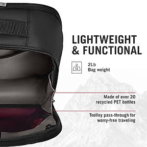 Victorinox Crosslight City Daypack - Professional Business Backpack for Daily Use - Lightweight Laptop Backpack - Black