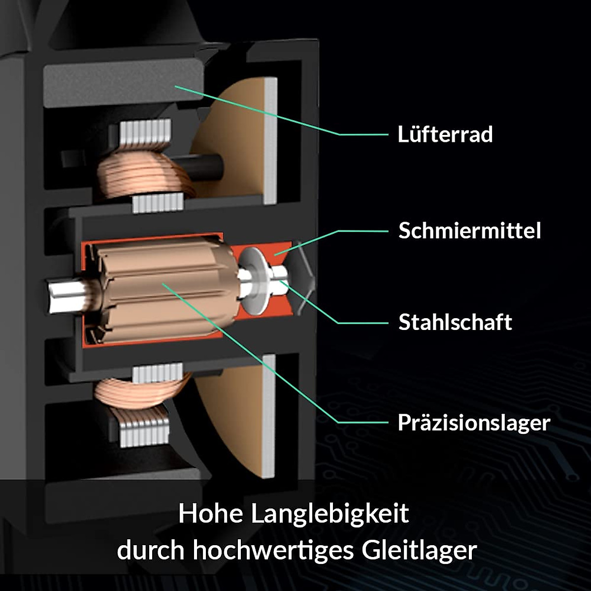ARCTIC P12 TC - 120 mm Case Fan with Temperature Control, Pressure-optimised, Very Quiet Motor, Computer, Fan Speed: 350-1800 RPM - Black