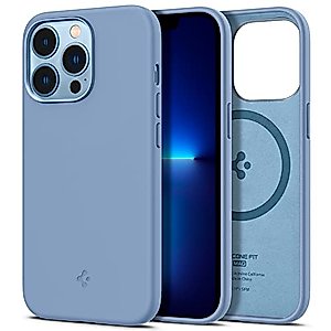 Spigen Silicone Fit Mag (MagFit) Compatible with MagSafe Designed for iPhone 13 Pro Case (2020) - Sierra Blue