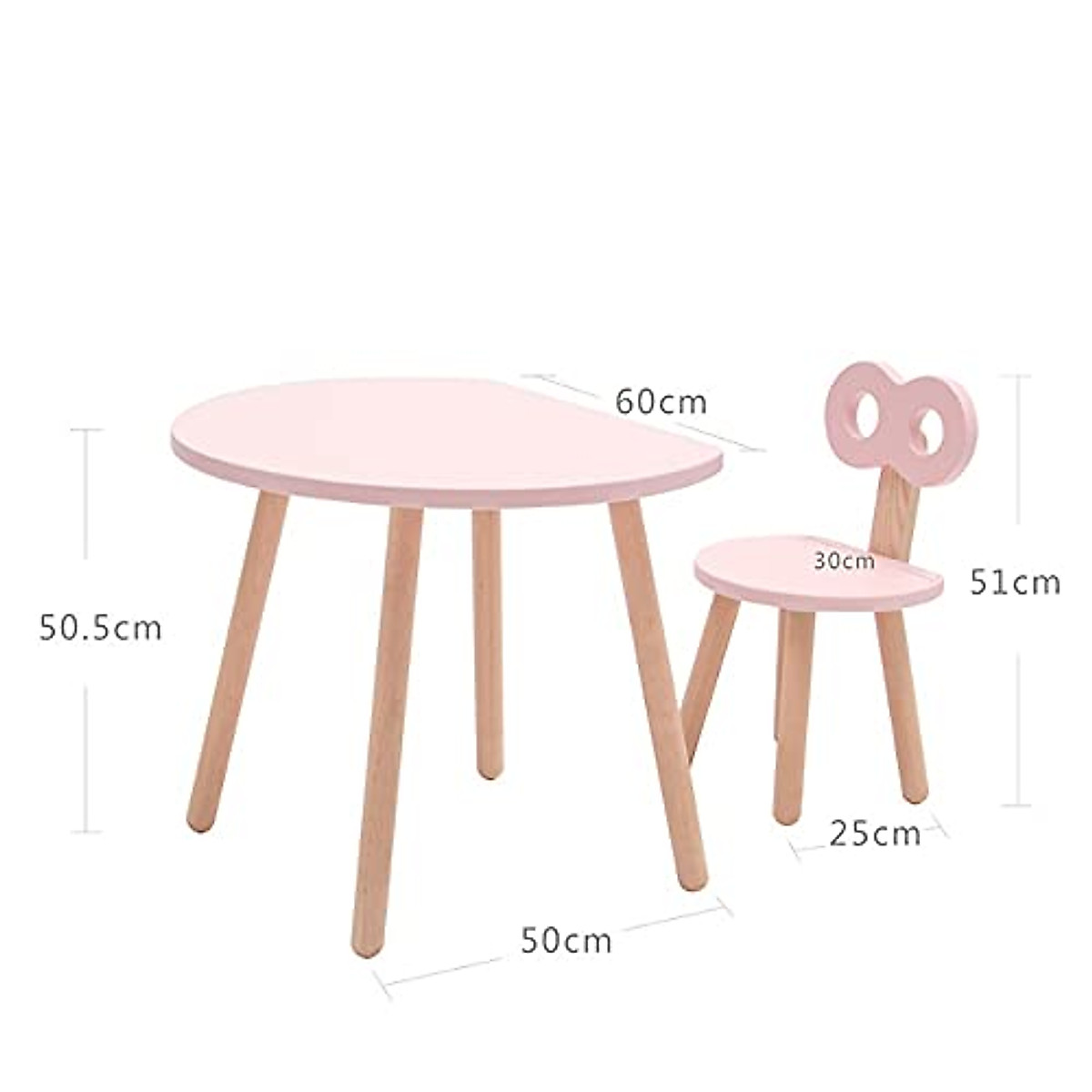 Walnut Kids Table and Chairs Writing Table Desk Solid Wood Children's Desks and Chairs Study Game Writing Kids Reading Table