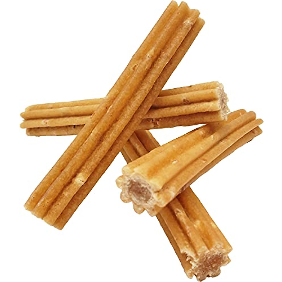 Yellow Yak Churro Chew | USA Made | Lactose - Soy - Grain - Gluten Free | for All Dogs | 4 Churro Chews | Real Cheese & Peanut Butter Flavor