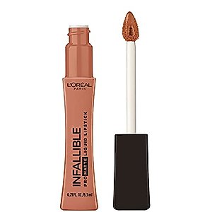 L’Oréal Paris Infallible Pro Matte Liquid Lipstick, Long-Lasting Intense Matte Color, Up to 16HR Wear, highly pigmented, full coverage liquid lipstick, Barely Sunset, 0.21 fl. oz.