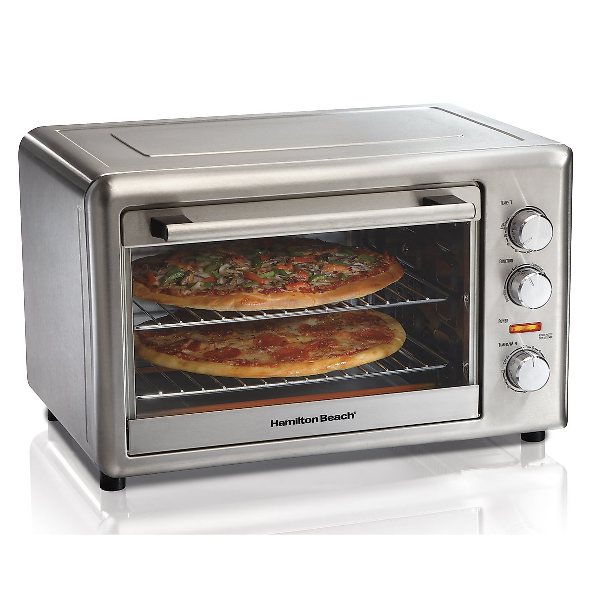 Hamilton Beach 31103A Countertop Oven with Convection and Rotisserie, Metallic (Discontinued)