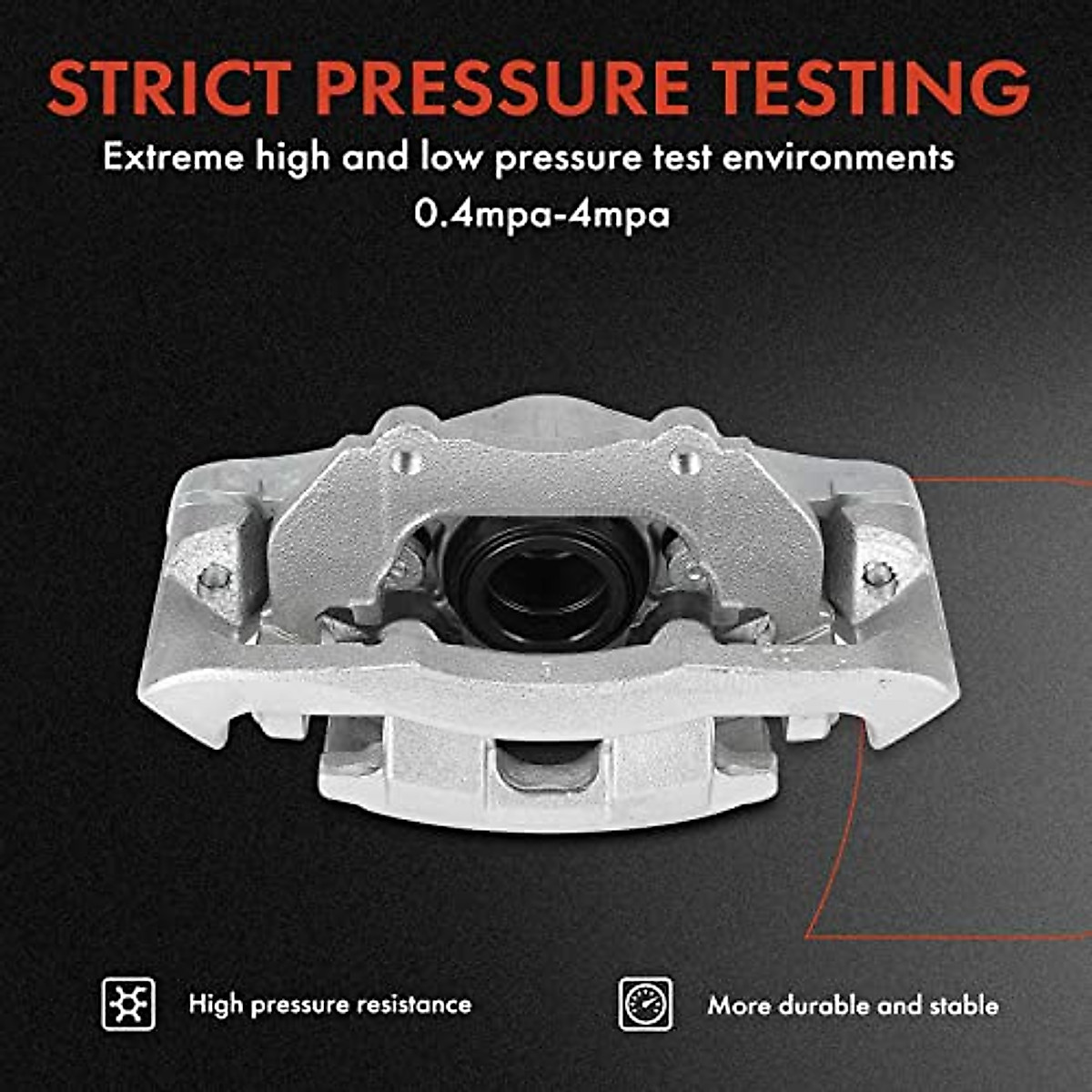 A-Premium Disc Brake Calipers Assembly with Bracket Compatible with Volvo C70 2006-2013 S40 2005 V50 2010-2011 Front Driver and Passenger Side Replace# 36000731, 36000704 2-PC Set