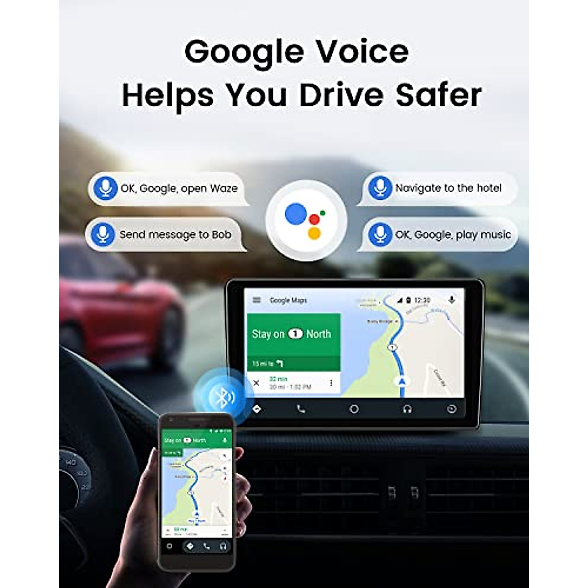 Wireless Android Auto Car Adapter CarlinKit A2A Dongle for Cars only Support Original Wired Android Auto, Instant Connection- Easy Setup- 5 GHz WiFi- GPS Navigation Fast Transmission…