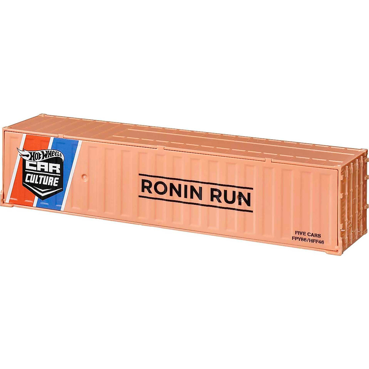 Hot Wheels Ronin Run Container Set, 5 1:64 Scale Premium Cars in Collectible Container, Metal/Metal Body & RealRiders Tires, for Collectors