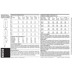 Simplicity U06859A New Look Sewing Misses' and Mens' Pajama Pants and Shorts Sewing Pattern Kit, Code 6859, Sizes XS-XL