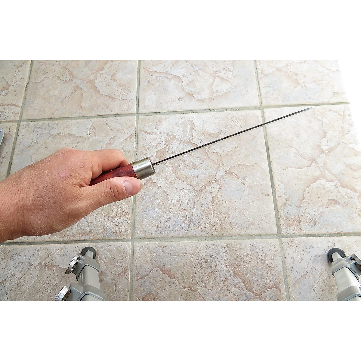 Crude - 7 Inch Japanese Santoku Chef Knife, Carbon Steel, Forged !