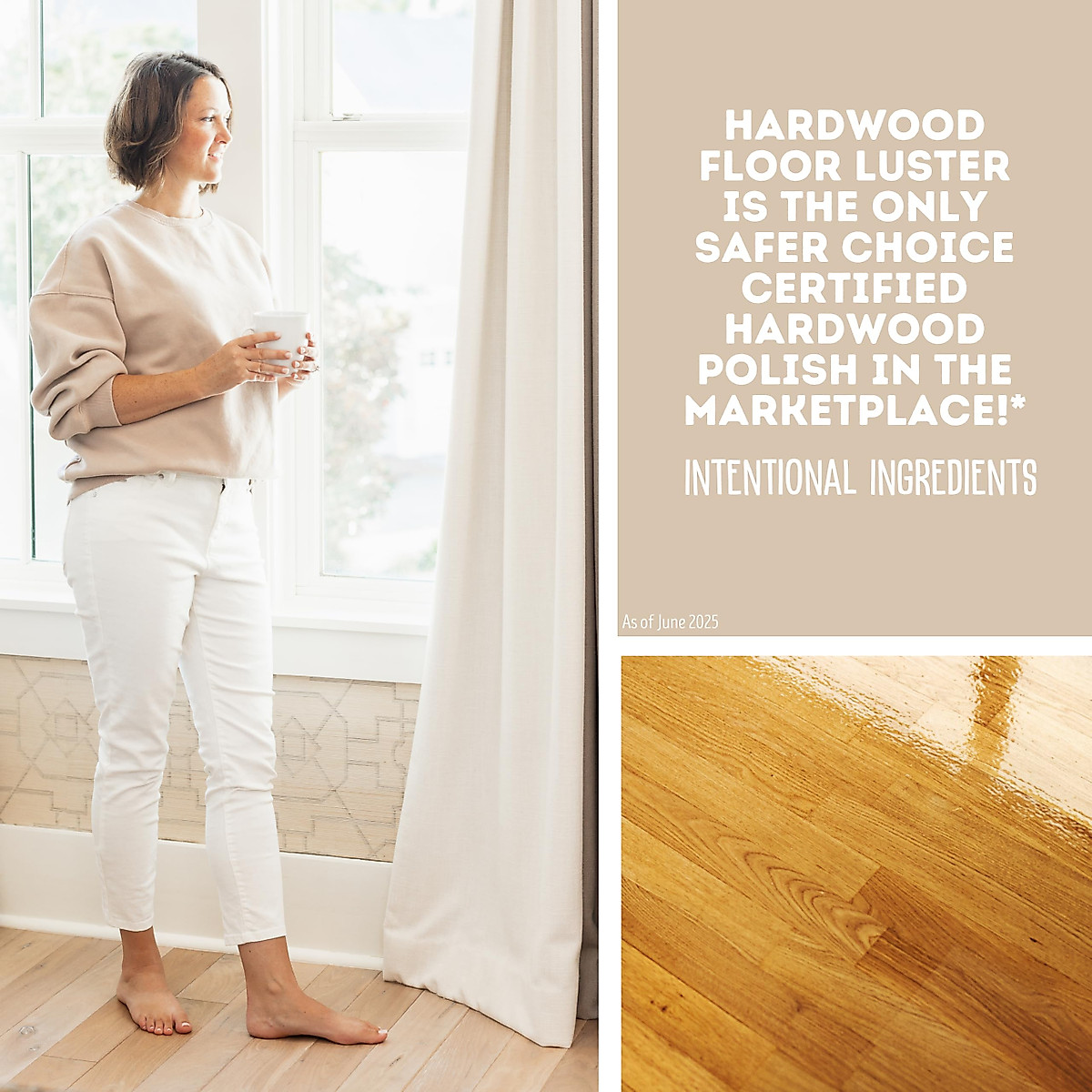 Quick Shine Hardwood Floor Luster 64oz | Plant-Based Cleaner & Polish w Carnauba | Simply Squirt & Spread | Don't Refinish It, Quick Shine It | Safer Choice Cleaner | Restore-Protect-Refresh