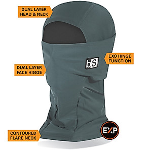 BLACKSTRAP Expedition Hood Balaclava Face Mask, Dual Layer Cold Weather Headwear for Men and Women for Extra Warmth (Granite)