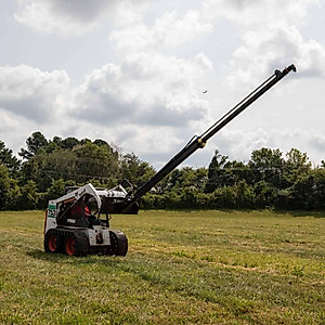 Titan Attachments Telescoping Hydraulic Skid Steer Truss Boom V2 26 Foot Reach