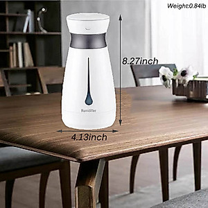 Humidifiers for Baby Bedroom with Two Spray Modes, Top Fill Cool Mist Humidifiers Suitable for Kids Nursery, Plants，Car,Easy Clean, Whisper Quiet, 7-Color Night Light