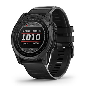 Garmin tactix 7 Tactical GPS Watch Bundle - Ruggedly Built, Built-in LED Flashlight, Multi-GNSS - Includes PlayBetter HD Screen Protectors & Portable Charger