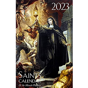 2023 Saints Calendar & 16 Month Daily Planner Spiral Bound
