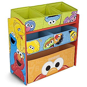 Sesame Street 6 Bin Design and Store Toy Organizer by Delta Children