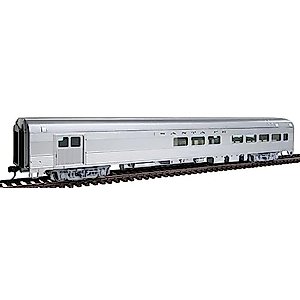 WalthersMainline 85' Budd Baggage-Lounge - Ready to Run -- Santa Fe (Silver)
