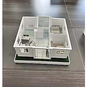 Prefab Expandable Portable House, 19x20 ft, Tiny House with 2 Bedroom Fully equiped Bathroom and Kitchen