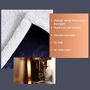 WONGS BEDDING Socccer Throw Blanket Reversible Purple Flame Soccer Pattern Blanket for Soccer Fans Teens Boys Kids, Cozy Warm Blanket for All Seasons, Plush Fleece Blanket Sofa Couch Bed 50" X 60"