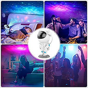 Galaxy Projector Night Light, Star Projector with Timer, Remote Control, Astronaut Nebula Projector Suitable for Kids Bedroom, Game Room and Holiday Gift